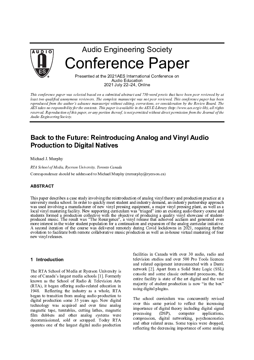 E-library page - AES